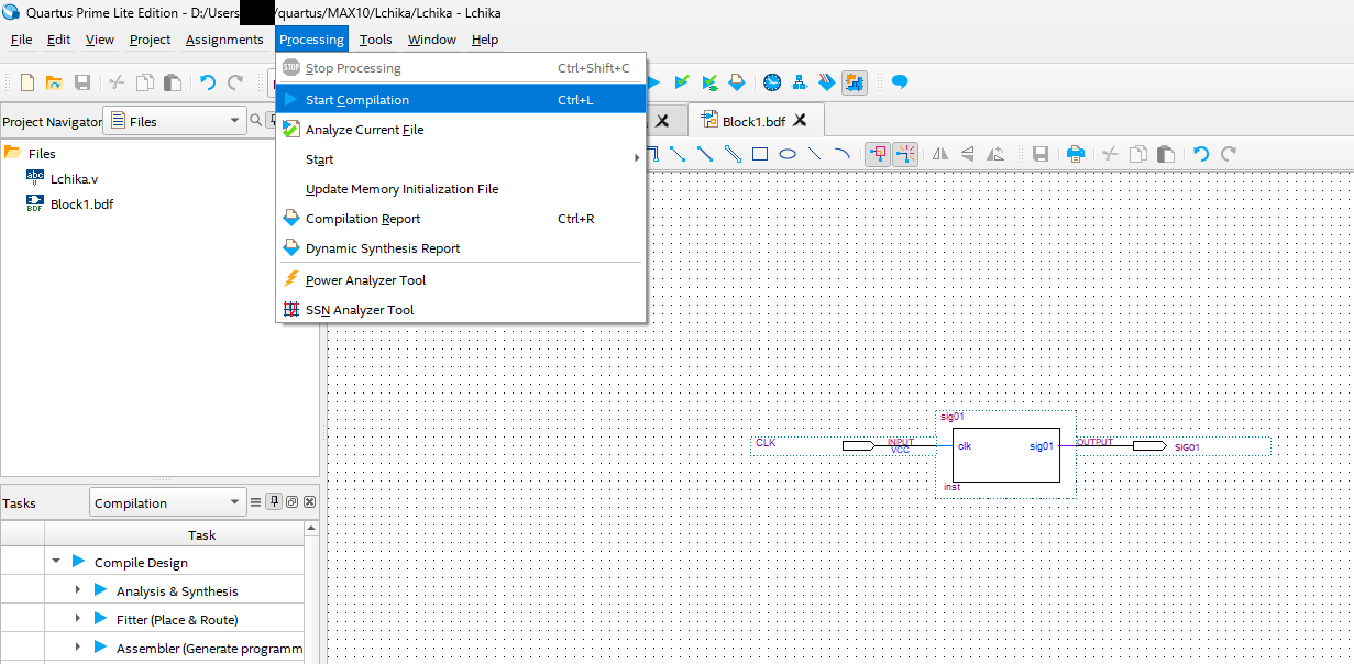 Intel Altera FPGAをQuartus23.1とModelSimでLチカ - Unagi Dojyouのブログ(備忘録)