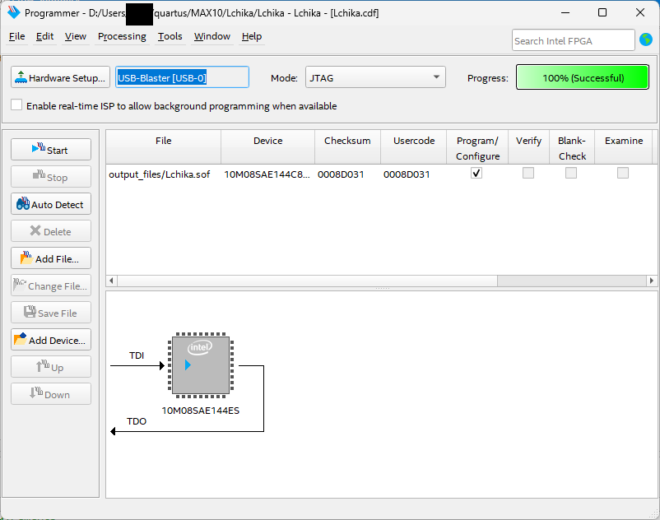 Intel Altera FPGAをQuartus23.1とModelSimでLチカ – Unagi Dojyouのブログ(備忘録)